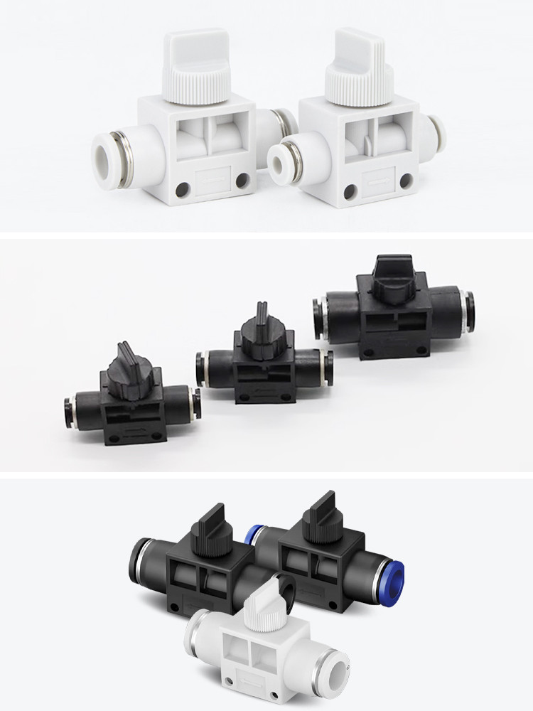 OD 4mm 6mm 8mm 10mm 12mm Air Pneumatic Hose Tube Hand Valve Valves 2 Way Flow Limiting Speed ...
