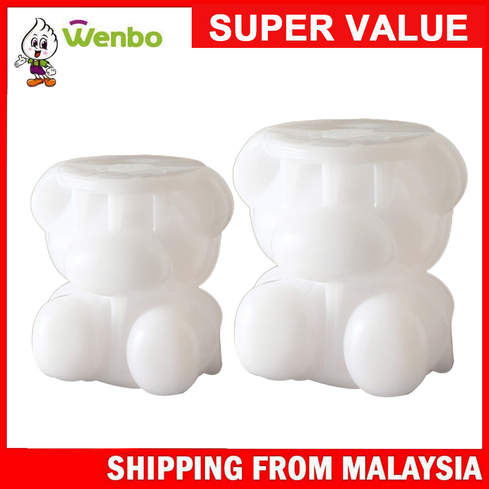 Wenbo Viral 3D Bear Ice Cube Ice Maker Mold Silicone Ice Tray Homemade ...