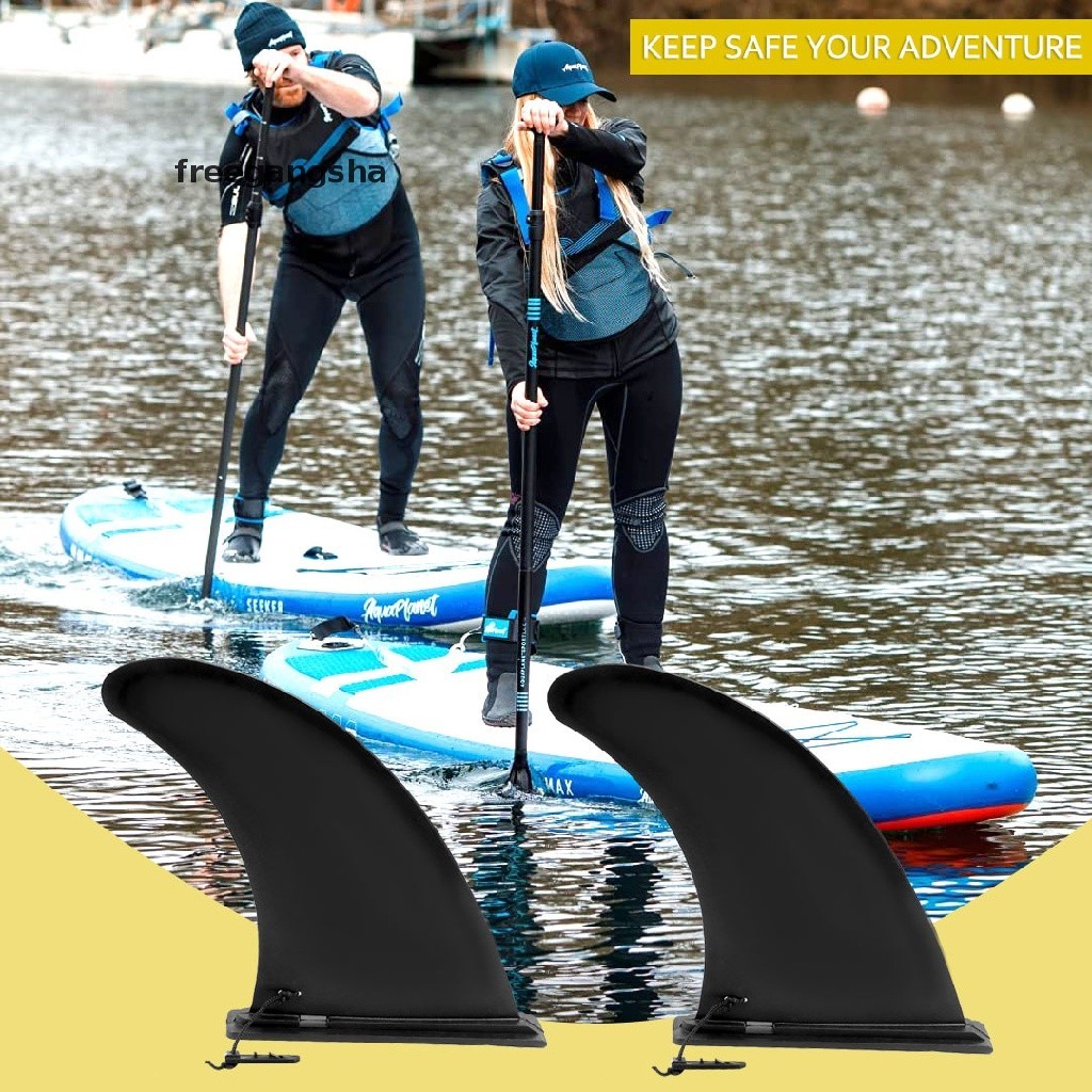 original [FREG] Surfboard SUP Fin Black Removable Universal SUP Fin Plastic Paddle board Fin SUP ...