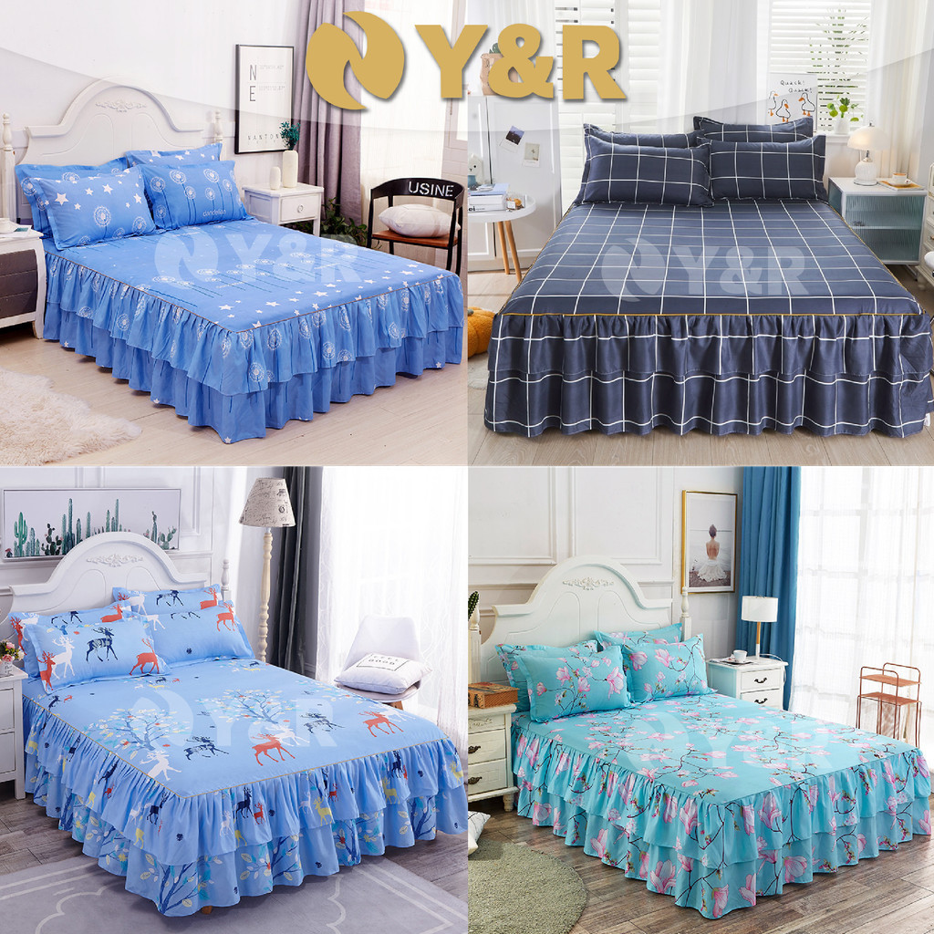 🔥MALAYSIA CHEAPEST🔥3IN1 Cadar Ropol Set Queen/King Size Premium High ...