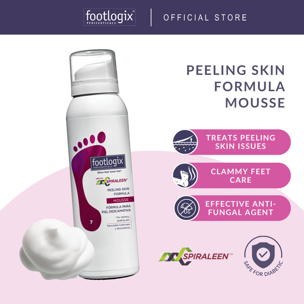 FOOTLOGIX Peeling Skin Mousse Formula With Spiraleen #7 - Foot Care ...