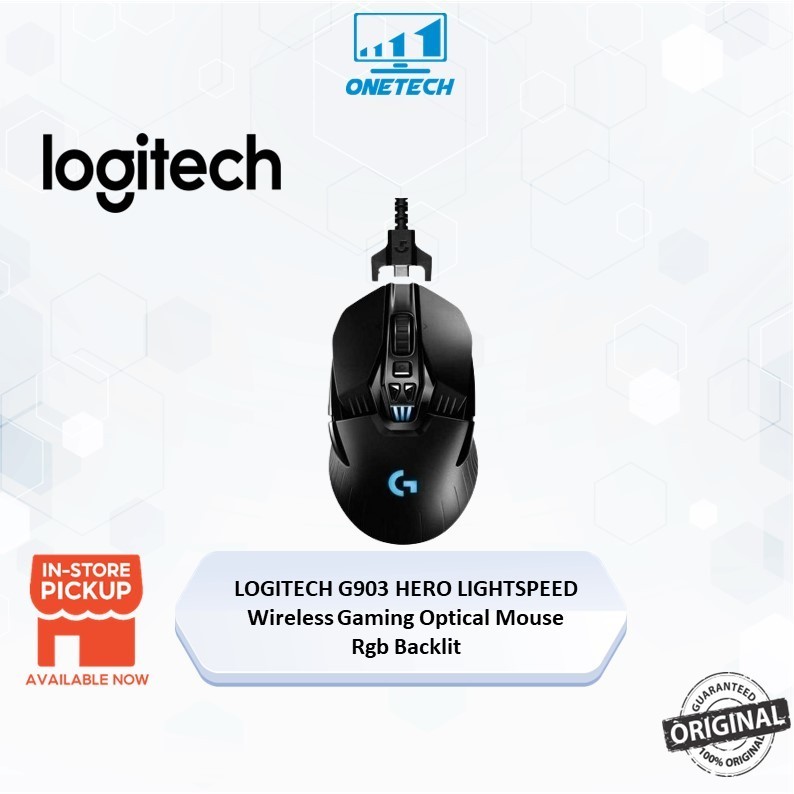 Logitech G903 Hero Lightspeed Wireless Gaming Optical Mouse - Rgb ...