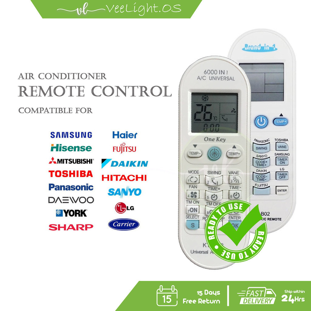 Universal Aircond AC Aircon Air Conditioner Remote Control Multi Model ...