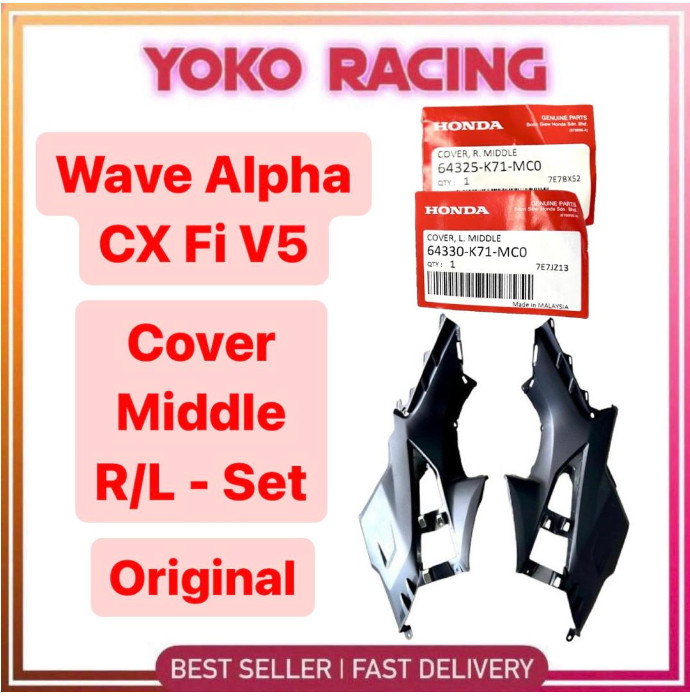 (Set) Wave110 CX Fi V5 Wave 110 CX Fi V5 Cover Middle Set LH Kiri RH ...