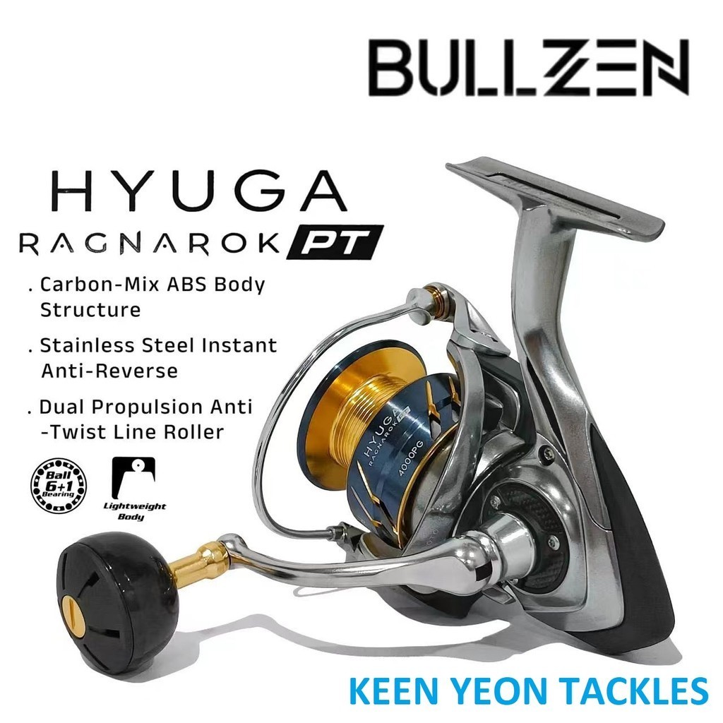 BULLZEN HYUGA RAGNAROK PT/ HYUGA RAGNAROK FISHING REEL (SPINNING ...