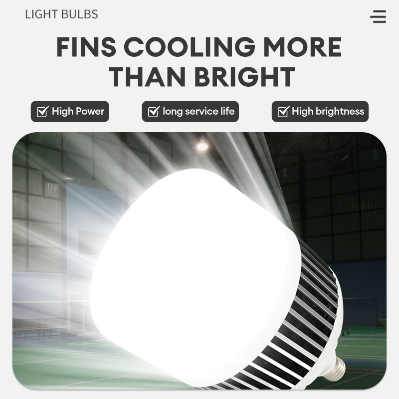 High Power LED Bulb E27 80W 100W 150W 200W Super Bright Bulb Mentol ...