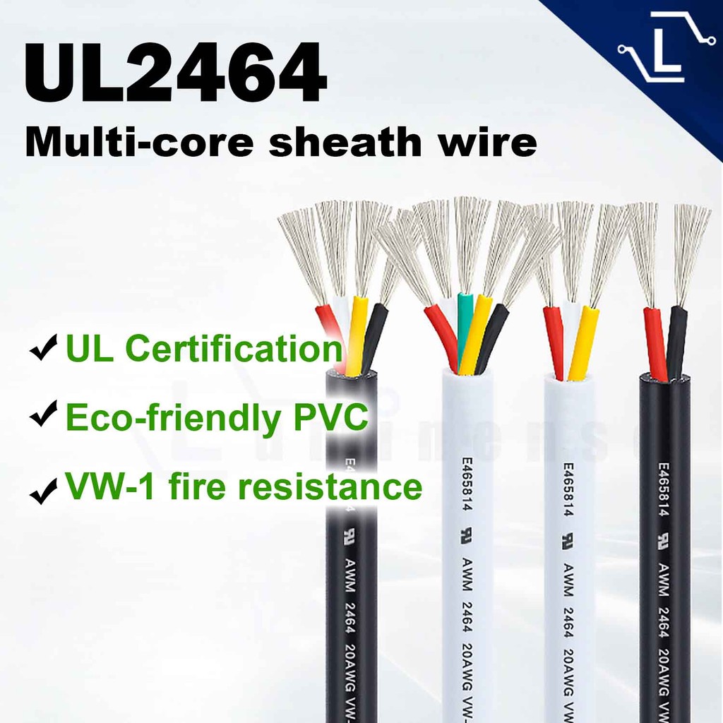 [Luminense] 1M Wire Cable Multi Cores UL2464 Multicore Electronic Power ...