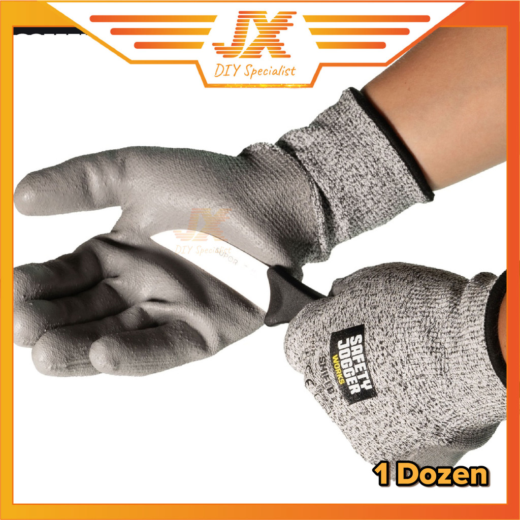 Safety Jogger Shield 4543 Anti-cut gloves 1 Dozen | Shopee Malaysia