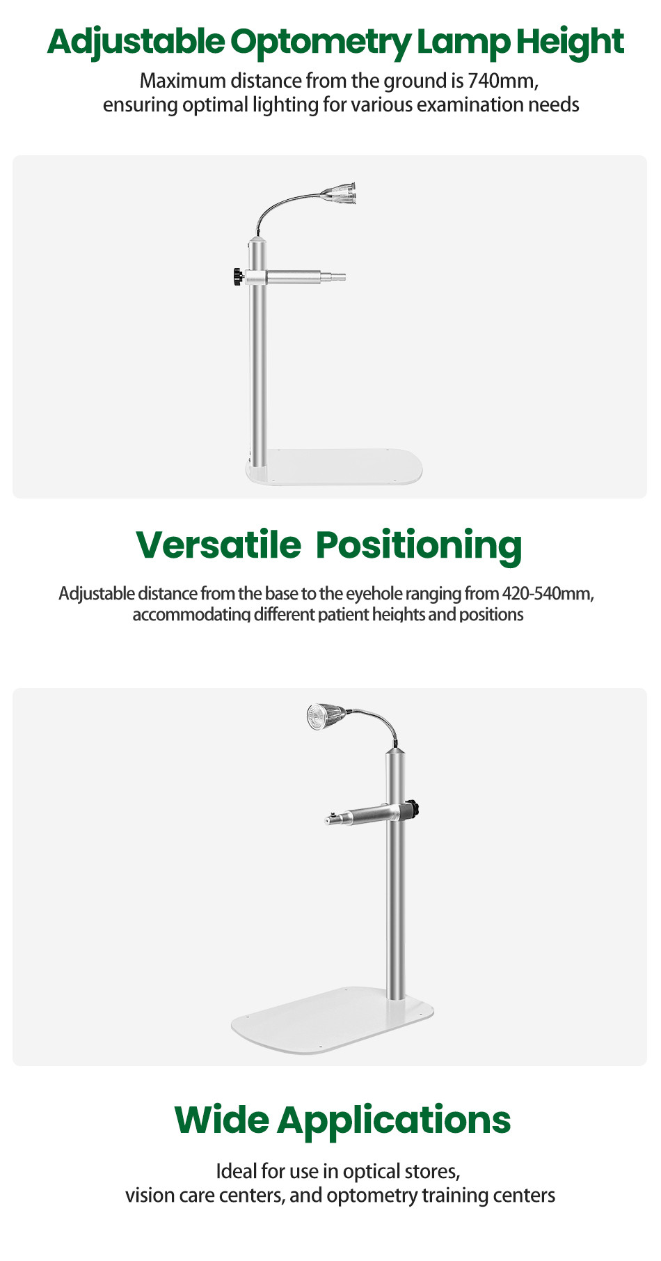 Phoropter Stand Vision Tester Arm Support Desktop Use Simple Ophthalmic ...
