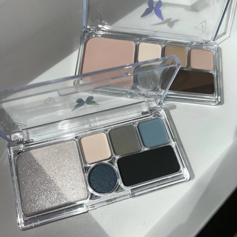 JADED 6 Color Eyeshadow Palette Matte Shimmer Smoky Cool Girl Long ...
