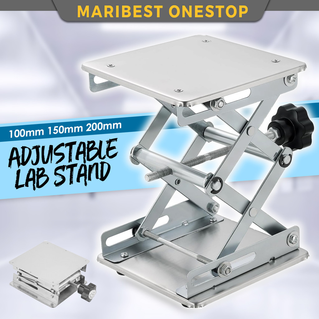 Stainless Steel Adjustable Lab Stand Table Rack Laboratory Manual Lift ...