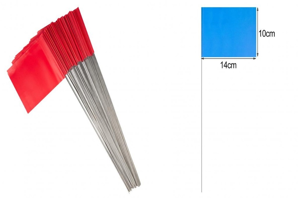 (VIP) Outdoor Boundary Flags Small Yard Flags 100pcs Waterproof Pvc ...