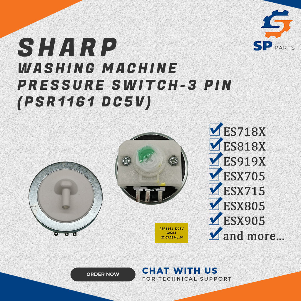 ORIGINAL SHARP WASHING MACHINE WATER LEVEL SENSOR / WATER LEVEL PRESSURE SWITCH | Shopee Malaysia
