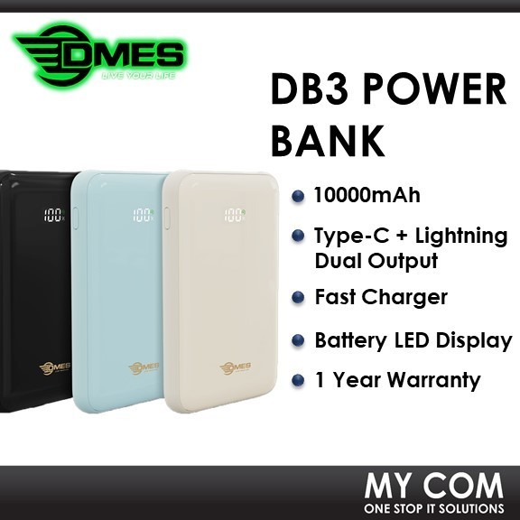 Dmes DB3 10000mAh 22.5W 20W Powerbank Fast Charging Power Bank Built in ...
