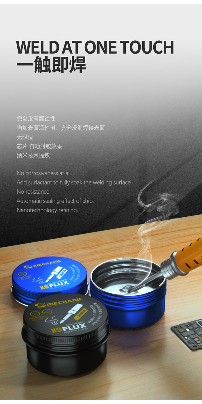 MECHANIC Rosin Flux Solder Paste X6/X9 BGA Soldering Paste Flux For Welding Soldering Iron ...