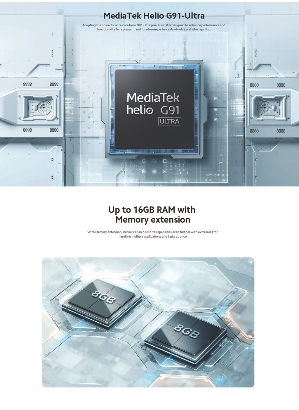 Xiaomi Redmi 13 Smartphone | Mediatek Helio G91 Ultra | 6.79" IPS LCD ...