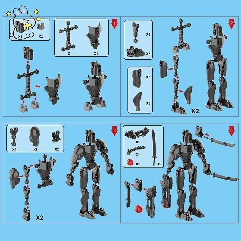 Lucky13 Action Figure Titan T13 Action Figure 3D Printed Multi-Jointed ...