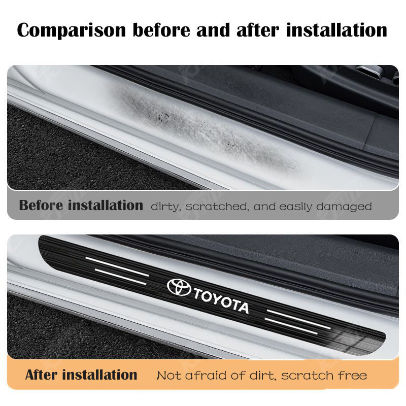 Kia Picanto High-End Custom Metal Sill Protector Scratch-Resistant Dirt ...
