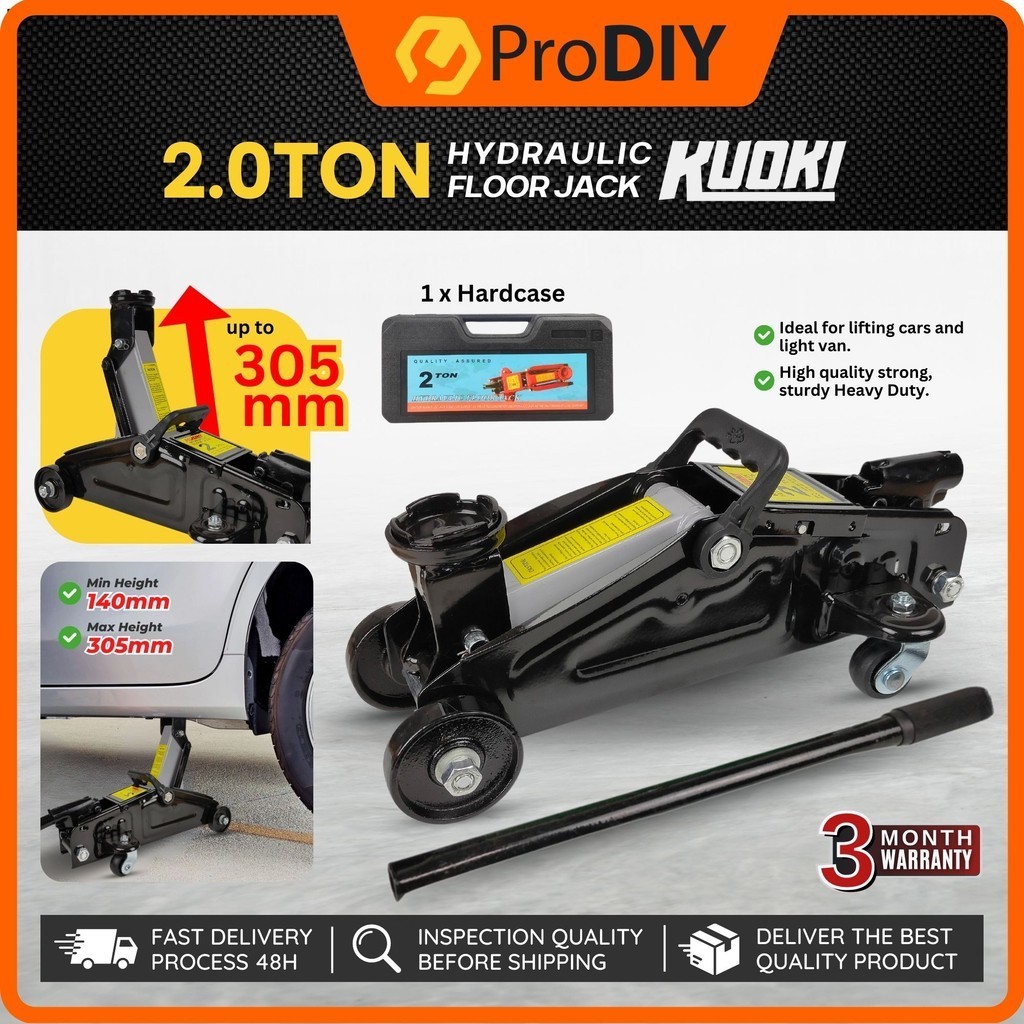 KUOKI 2 TON Floor Jack Service For Auto Repair Tools Car Kereta Jack ...