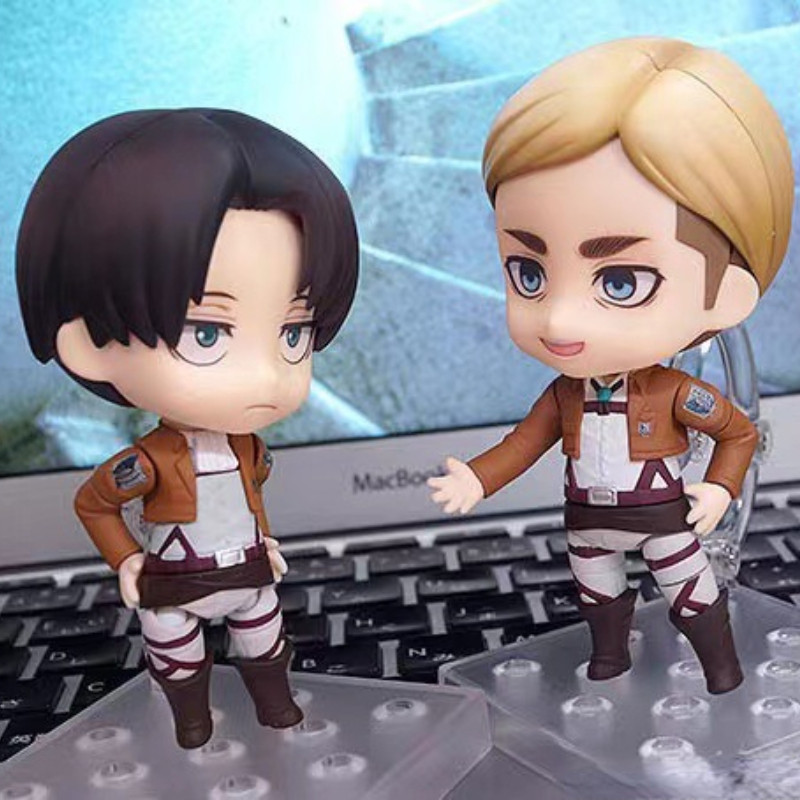 Nendoroid Attack on Titan Action Figure Eren Levi Mikasa Ackerman Hans Zoe Reiner Erwin Smith ...