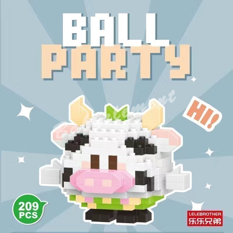 Nano Blocks animal series building blocks Bear pig monkey dairy DIY ...