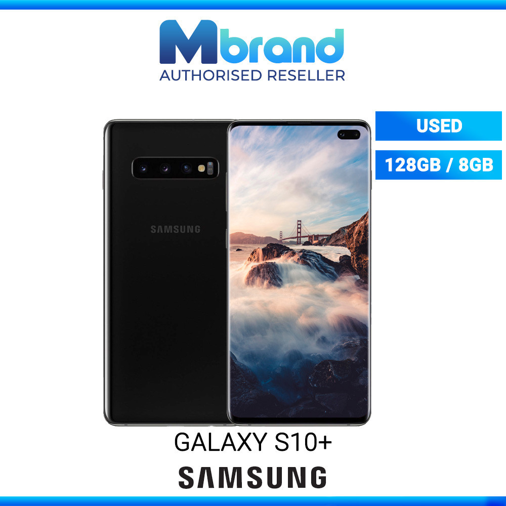 USED Samsung Galaxy S10+ LTE 128GB + 8GB RAM 16MP 6.4 inches Android Handphone Smartphone Used ...