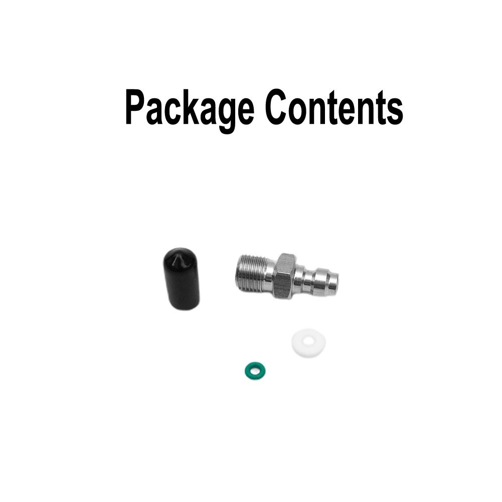 Waysle_8mm Male Thread Quick Connection Valve PCP Fill Nipple Plug M10 ...