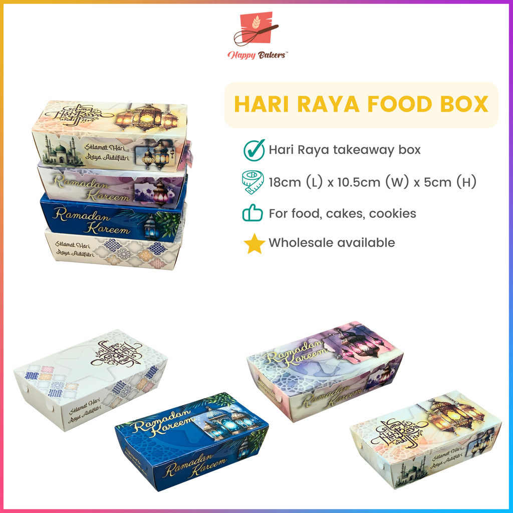 Hari Raya Ramadan Food Takeaway Box For Makanan Biskut Kukis | Shopee ...