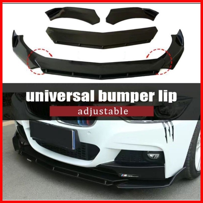 Bumper Lip Front UNIVERSAL NEW VERSION Spoiler Chin Body kit adjustable ...