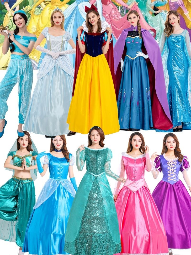 [cos · Costume] Halloween Children's Day Frozen Elsa Anna Snow White ...