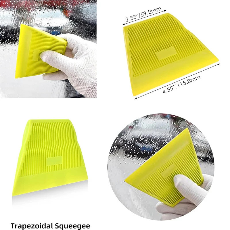 Trapezoidal Medium Soft Squeegee Scraper for Car Wrapping/Window ...