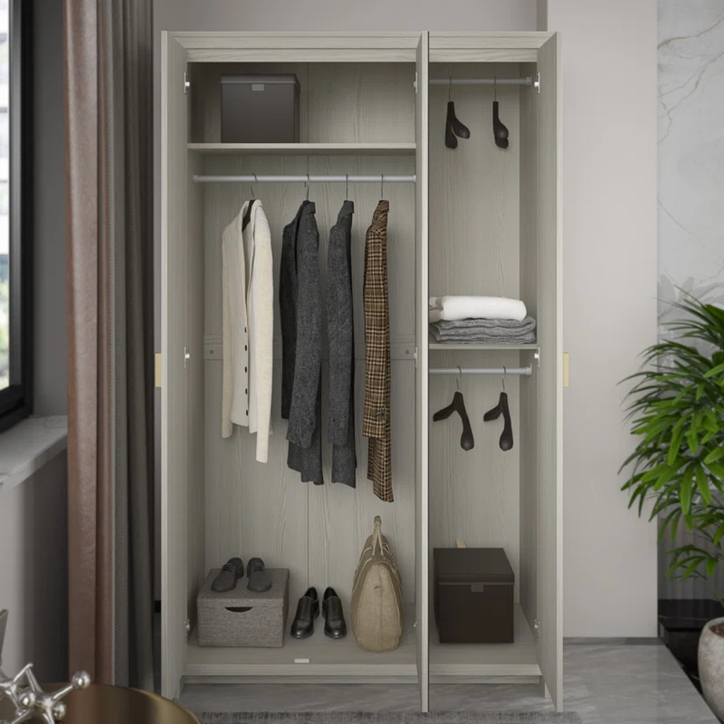 Synergy House Bonny Wardrobe | Almari Baju | Bedside | Dressing Table ...