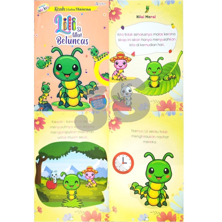 KISAH TELADAN HAIWAN DENGAN SUKU KATA | GLOSARI | SOALAN | JAWAPAN ...