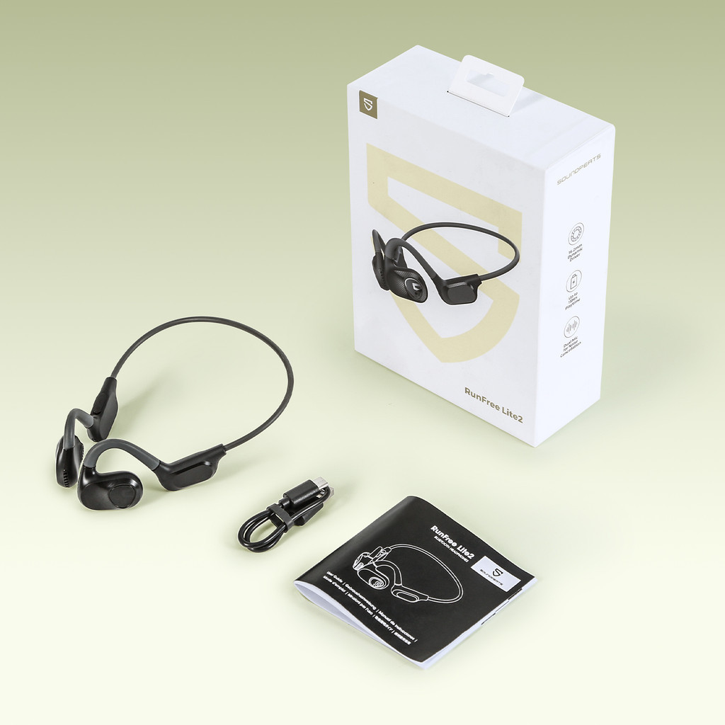 SoundPEATS RunFree Lite 2 Bluetooth 5.3 Sports Air Conduction Open Ear ...