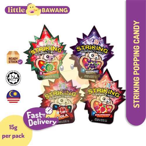 Striking Popping Candy 15g per pack Assorted Flavour -1's | Shopee Malaysia