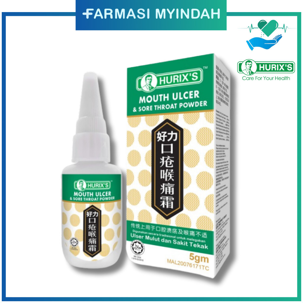 Hurix's Mouth Ulcer & Sore Throat Powder 5g | Shopee Malaysia