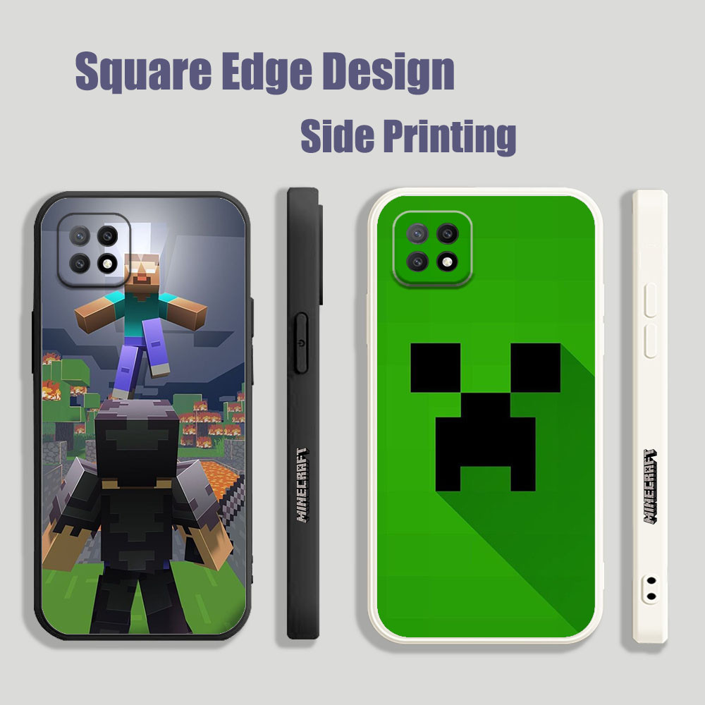 Casing For OPPO A8 A31 A1K F9 Pro A52 A72 A92 A59 F1S A7X A71 Minecraft ...