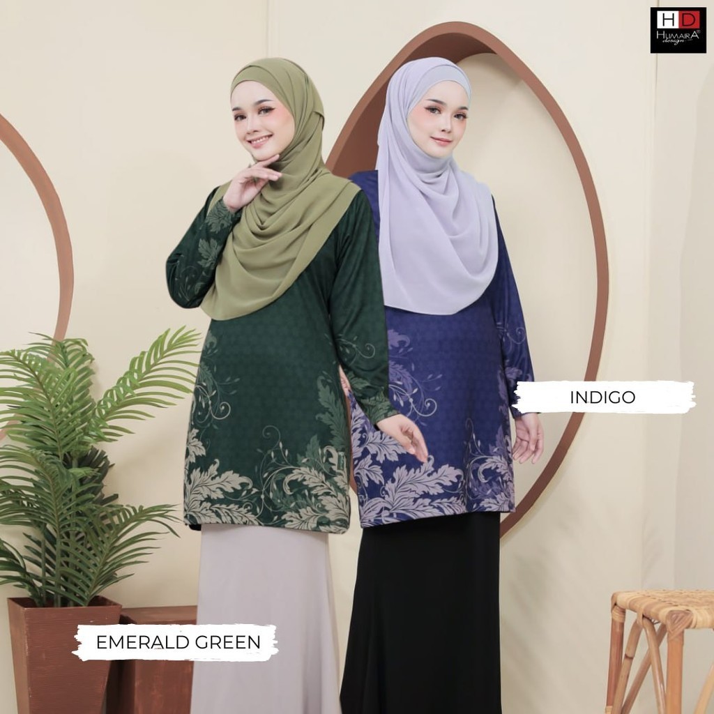 T shirt Jersey Muslimah Microfibre Humaira Design Batik 02 (New Color ...