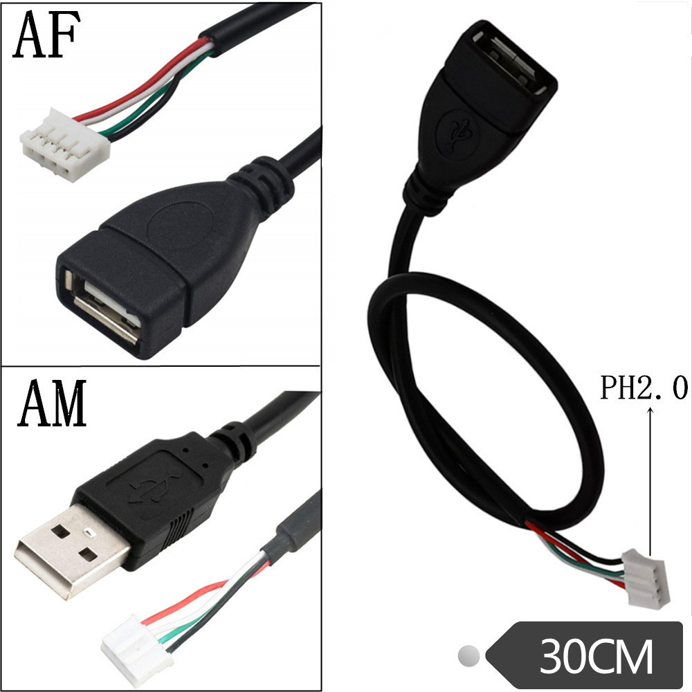 Usb USB2.0 to PH2.0 Data Cable 4-Pin PH2.0 Pin to USB2.0 Connection Cable Small Motherboard USB ...