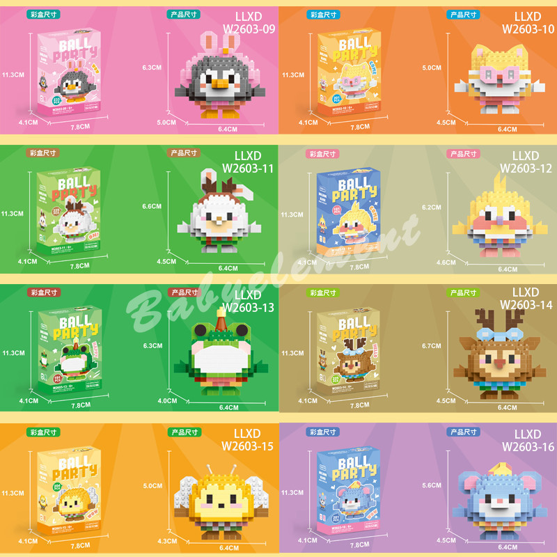 Nano Blocks animal series building blocks Bear pig monkey dairy DIY ...