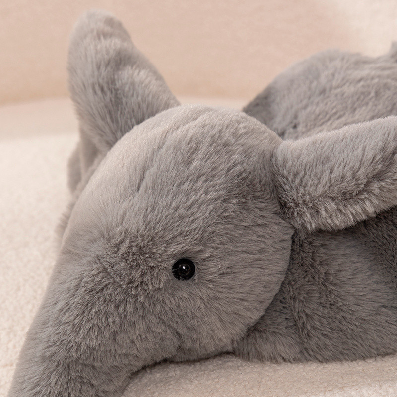 45/60cm Very Soft Elephant Plush Toy Lovely Furry Elephant Plushies ...