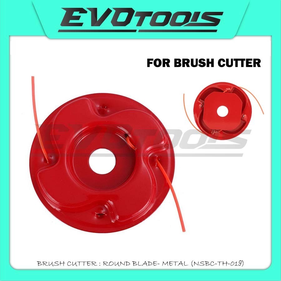 BRUSH CUTTER: ROUND BLADE- METAL- RED/ TRIMMER HEAD PLATE BRUSH CUTTER ...