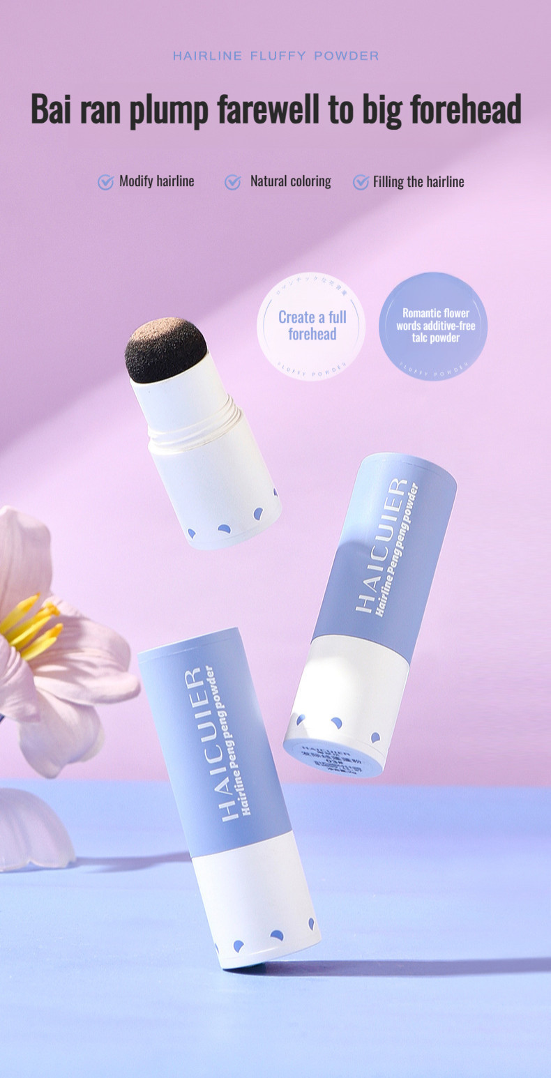 Hairline Puff Powder Modification, Natural Coloring Of Hairline ...