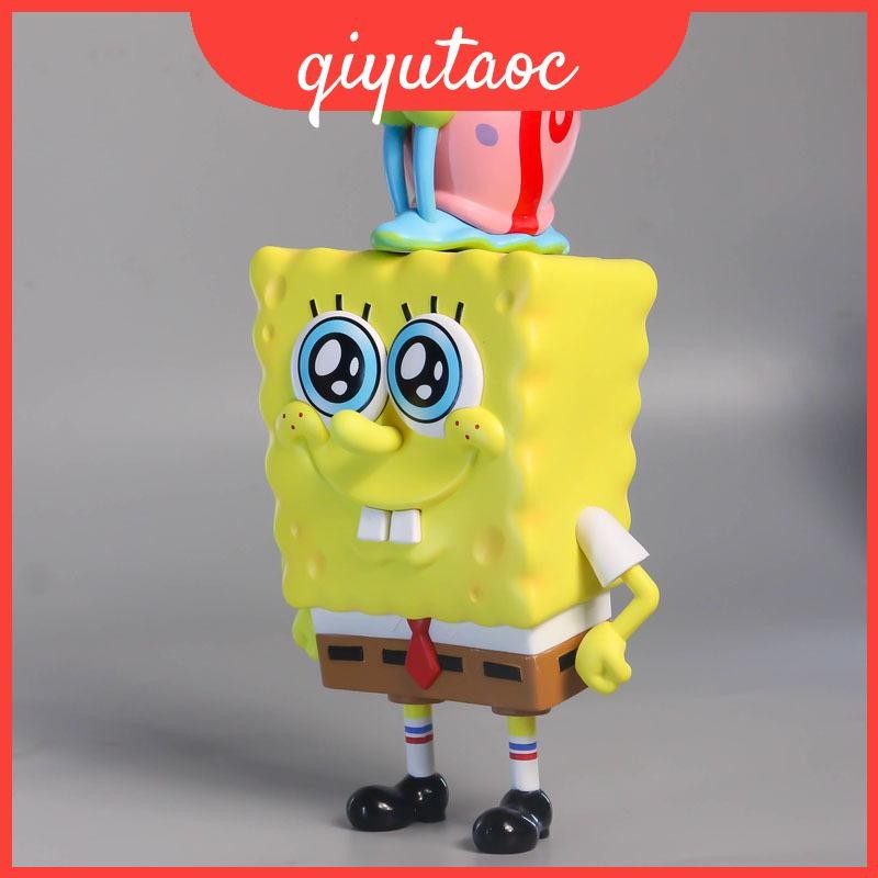 Whimsical Squarepants Spongebob Pvc Figurine Cute Snail And Fun Patrick ...