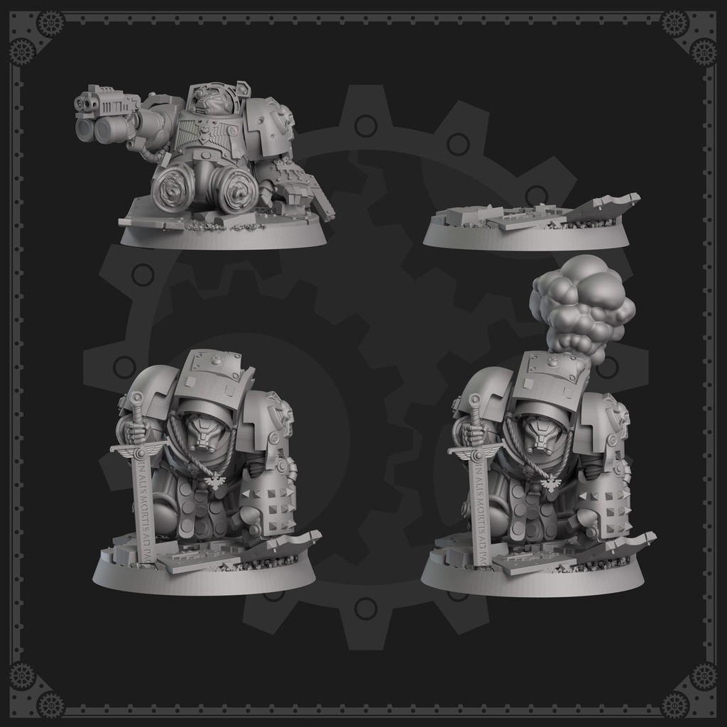 [Warhammer Model] Canned Individual Terminator Battle Damage Red Wax ...