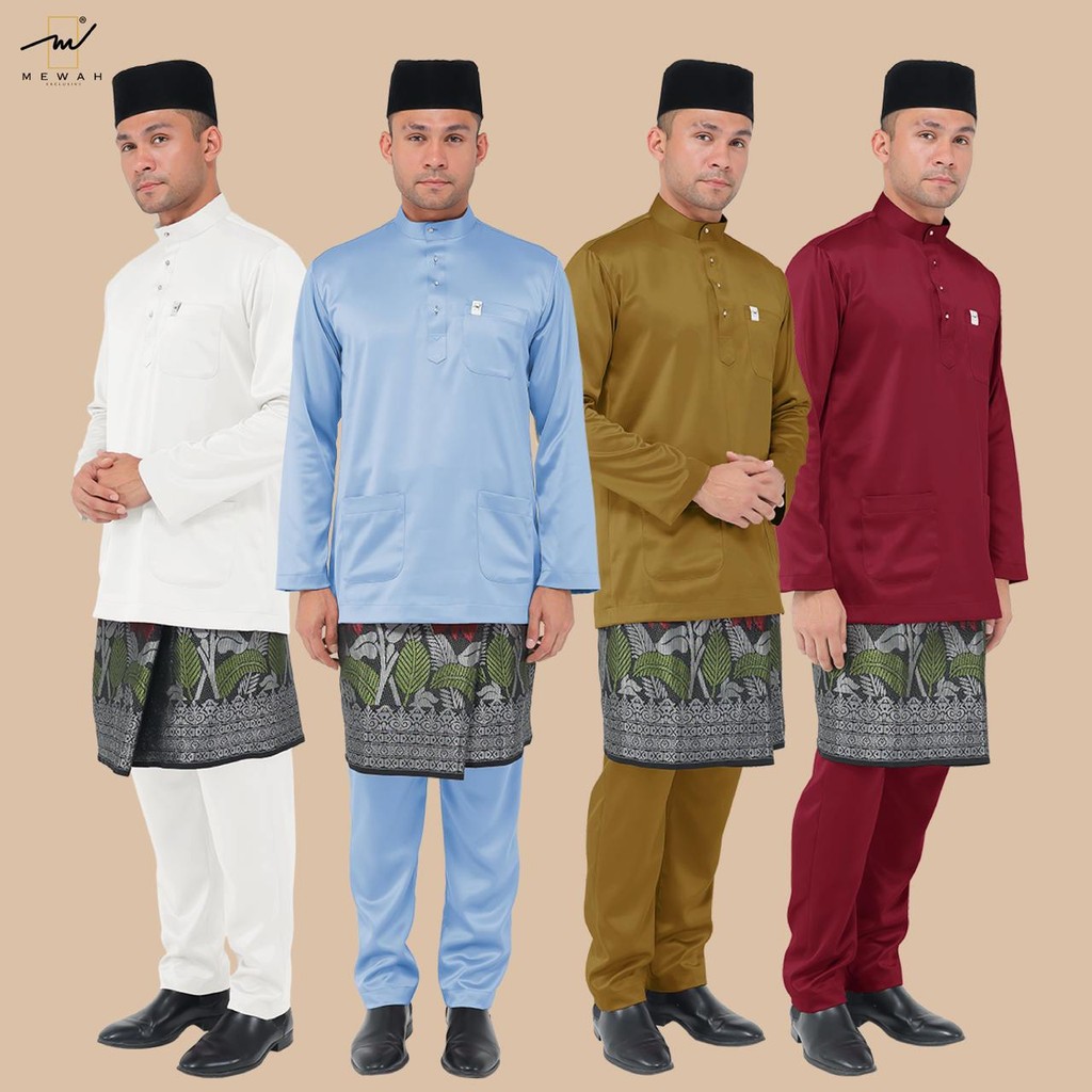 BAJU MELAYU AMMAR BY MEWAH EXCLUSIVE Dewasa Clothing Ironless Slim Fit ...