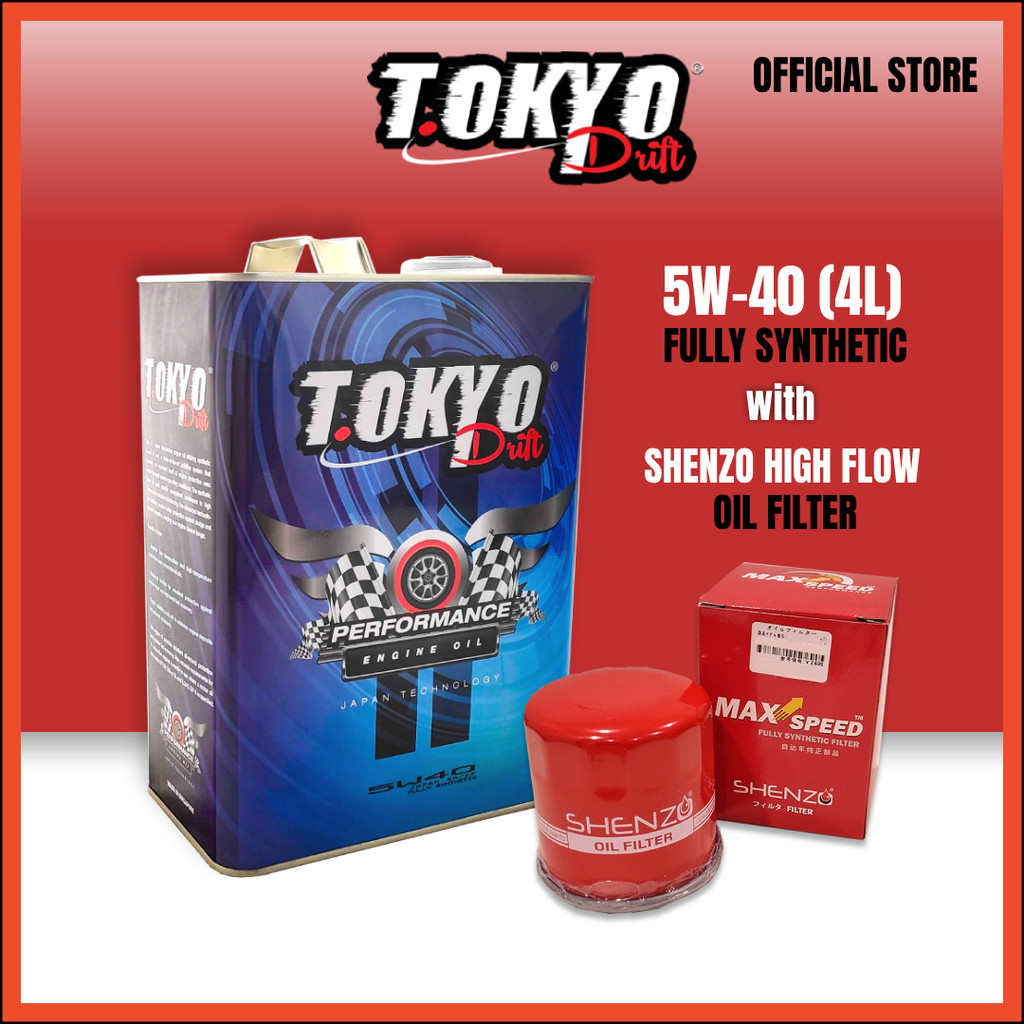 (Sabah/Sarawak) Tokyo Drift 5W40 (METAL TIN) Engine 0il Fully Synthetic ...