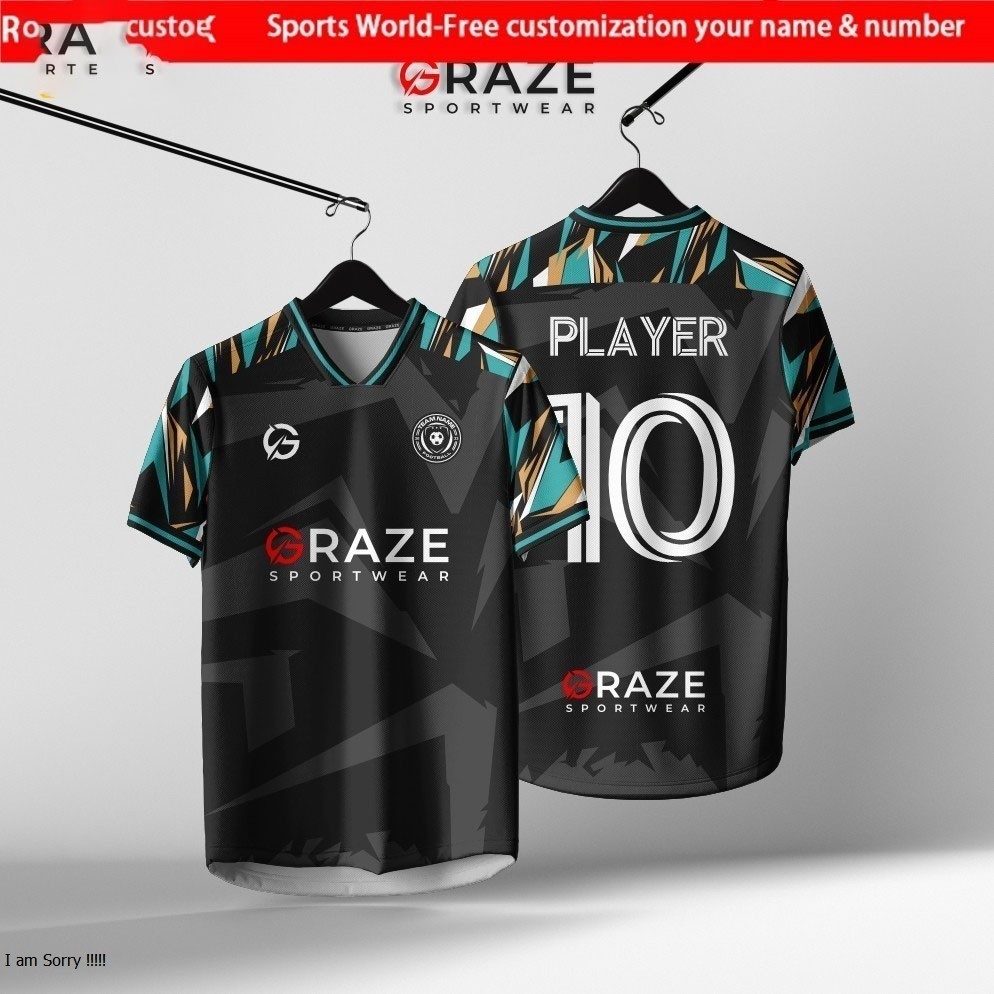 (READY STORK) Jersey Custom Name 2024 New Football Jersey Design baju ...