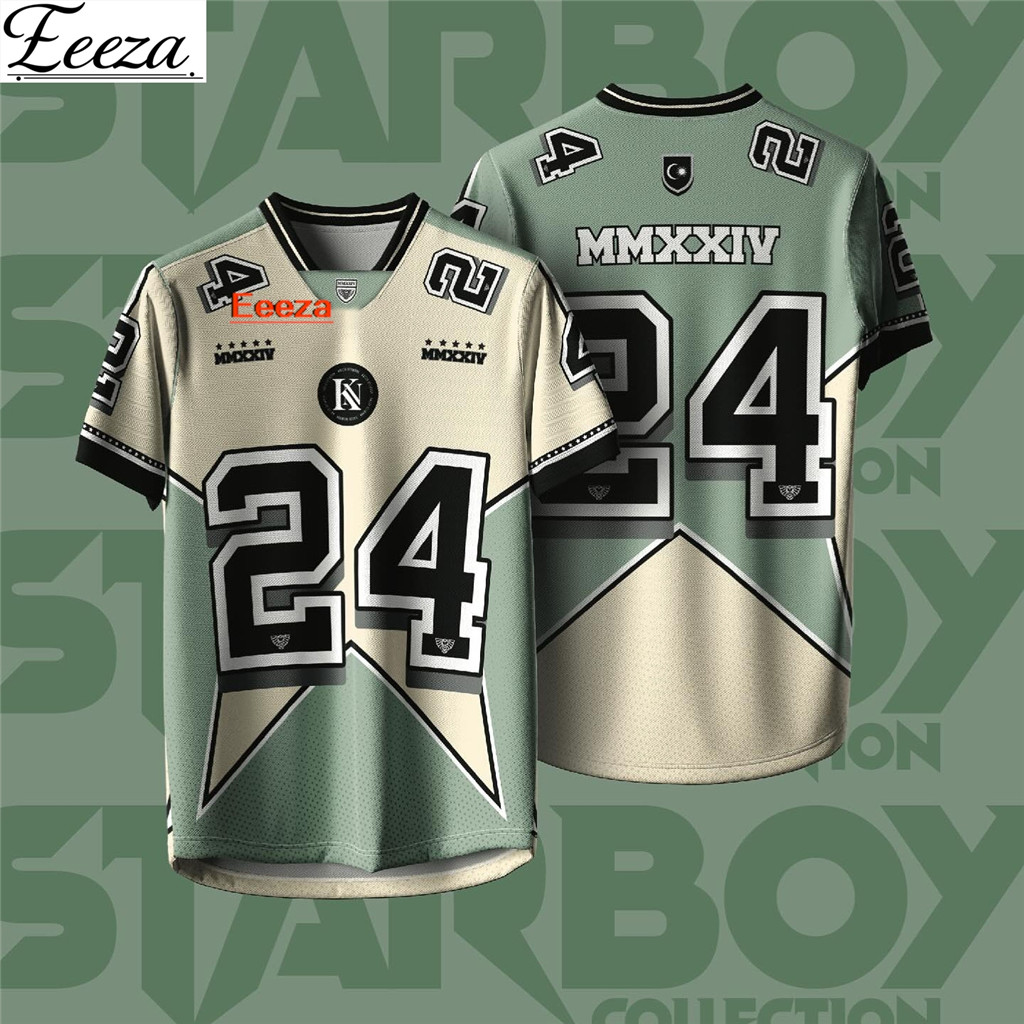 Eeeza [Free Custom] 2024 NFL Edition Jersey Baju Tshirt Lelaki Lengan ...