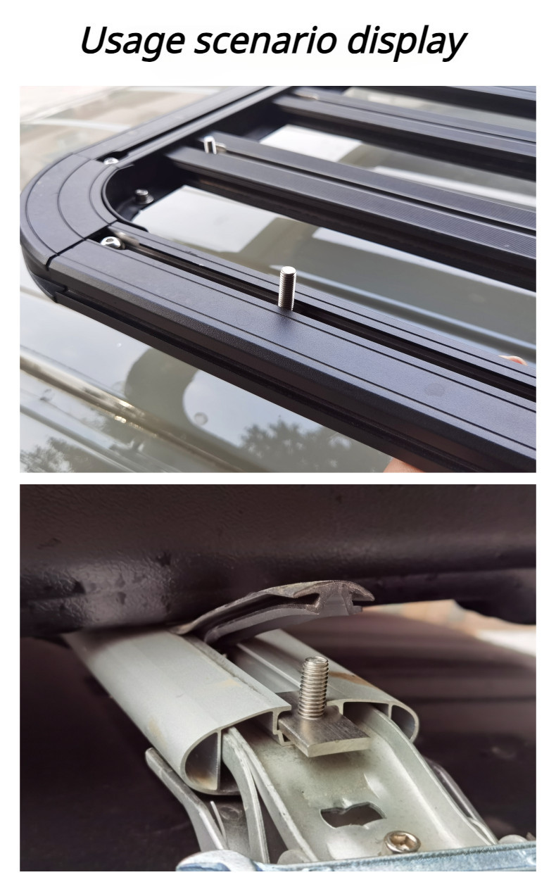 Outdoor Car Side Tent Crossbar Luggage Rack Chute T-Shaped Screw Roof ...